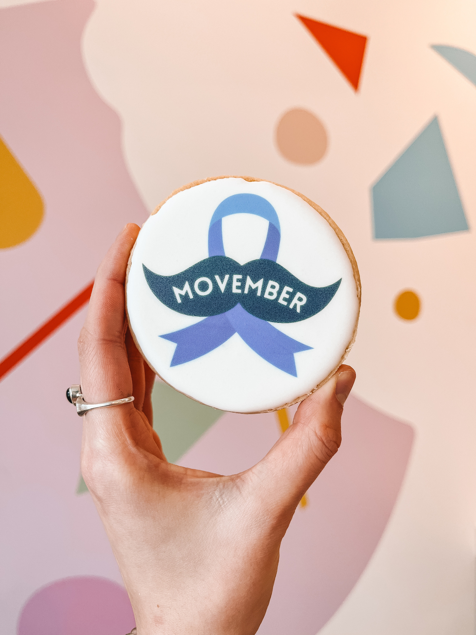 Movember sugar cookie - Sugar Mama Cookie Company